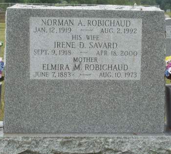 Robichaud, Norman – Savard, Irene | savardgenealogy